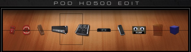 If you're not using NDR-1, you can use POD HD Distortion pedal models ...